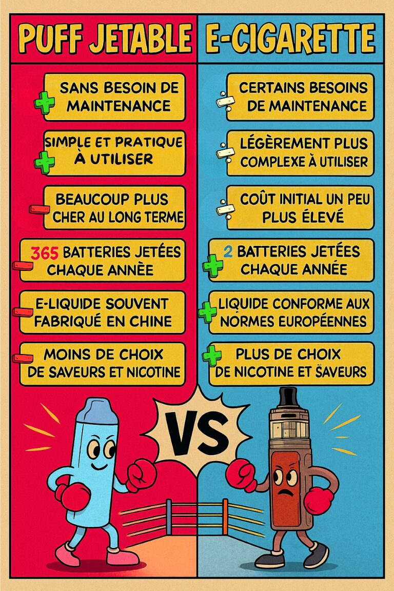 Puff vs Cigarette 🚬 : Combien de temps ça dure vraiment